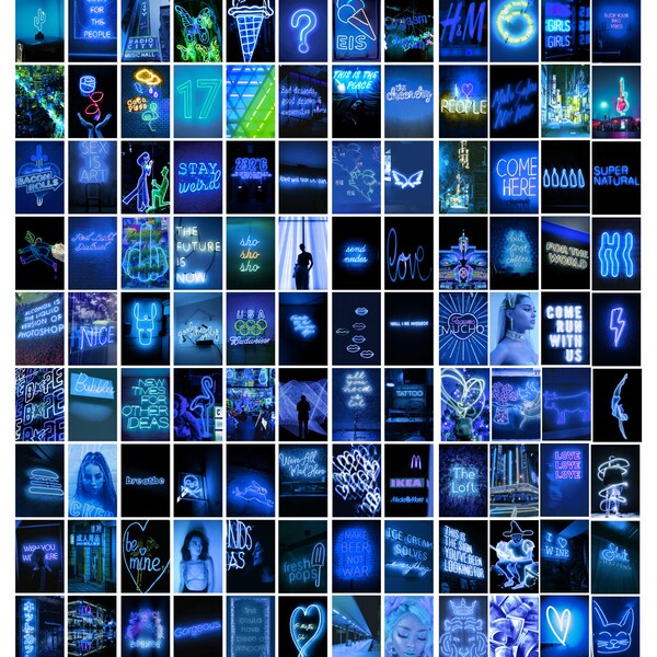 Blue Collage Kit - Etsy