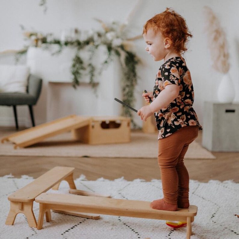 Playbeam - Balance Beam for Kids, Wood Balance Toy, Wooden Balancing ...