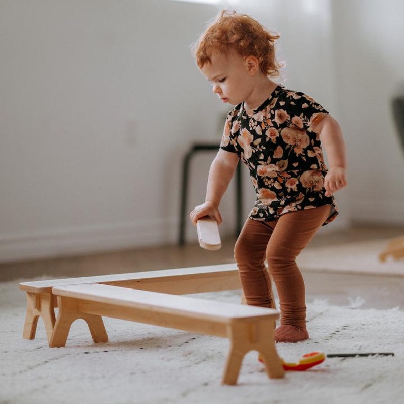 Playbeam - Balance Beam for Kids, Wood Balance Toy, Wooden Balancing ...