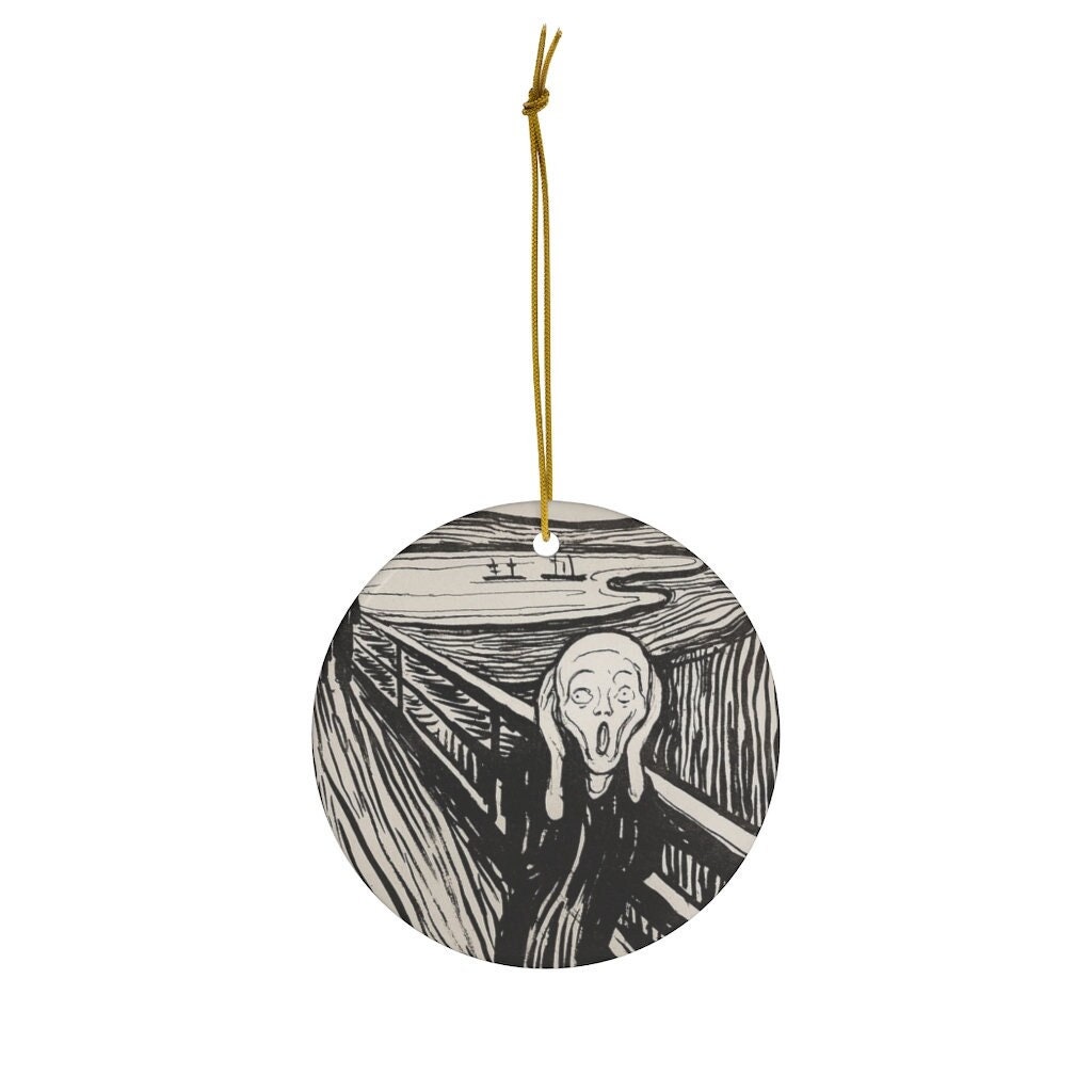 The Scream by Edvard Munch Ceramic Ornament 2.75 - Etsy