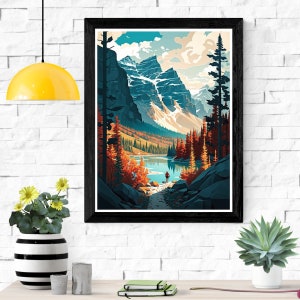 Banff National Park Prints, Canada Travel Poster, Banff Printable Wall ...