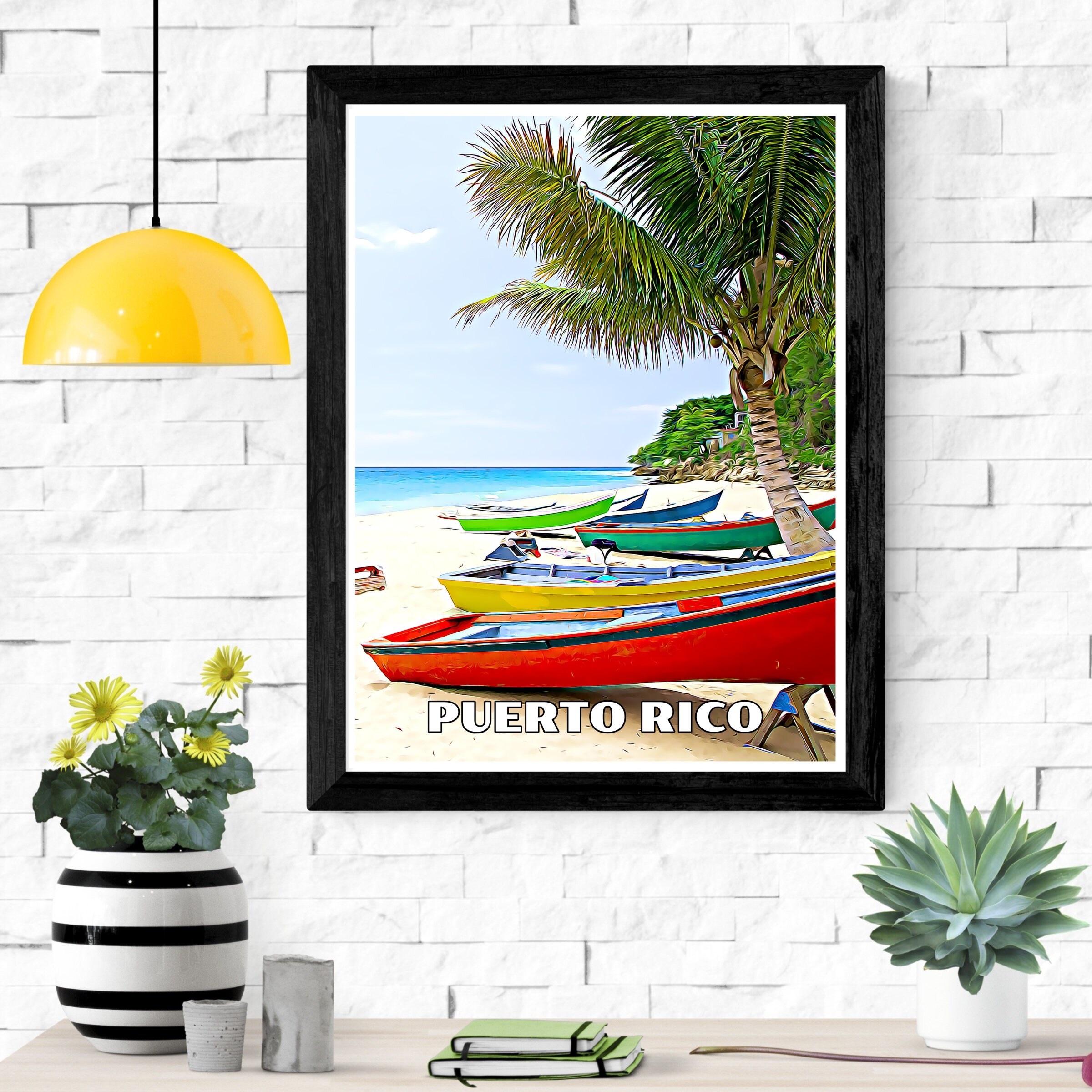 Puerto Rico Travel Poster, San Juan Nature Printable Wall Art and ...