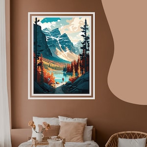 Banff National Park Prints, Canada Travel Poster, Banff Printable Wall ...