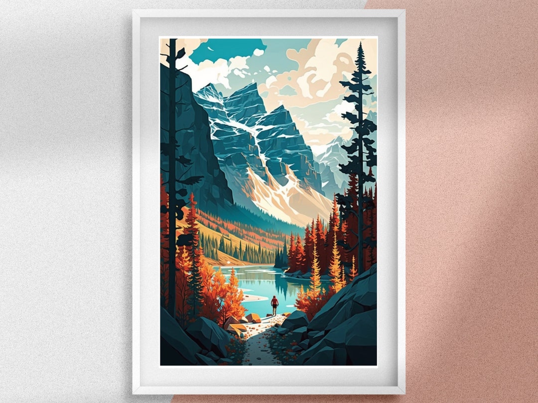 Banff National Park Prints, Canada Travel Poster, Banff Printable Wall ...