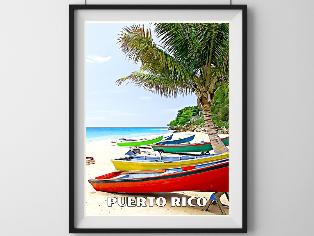 Puerto Rico Travel Poster, San Juan Nature Printable Wall Art and ...