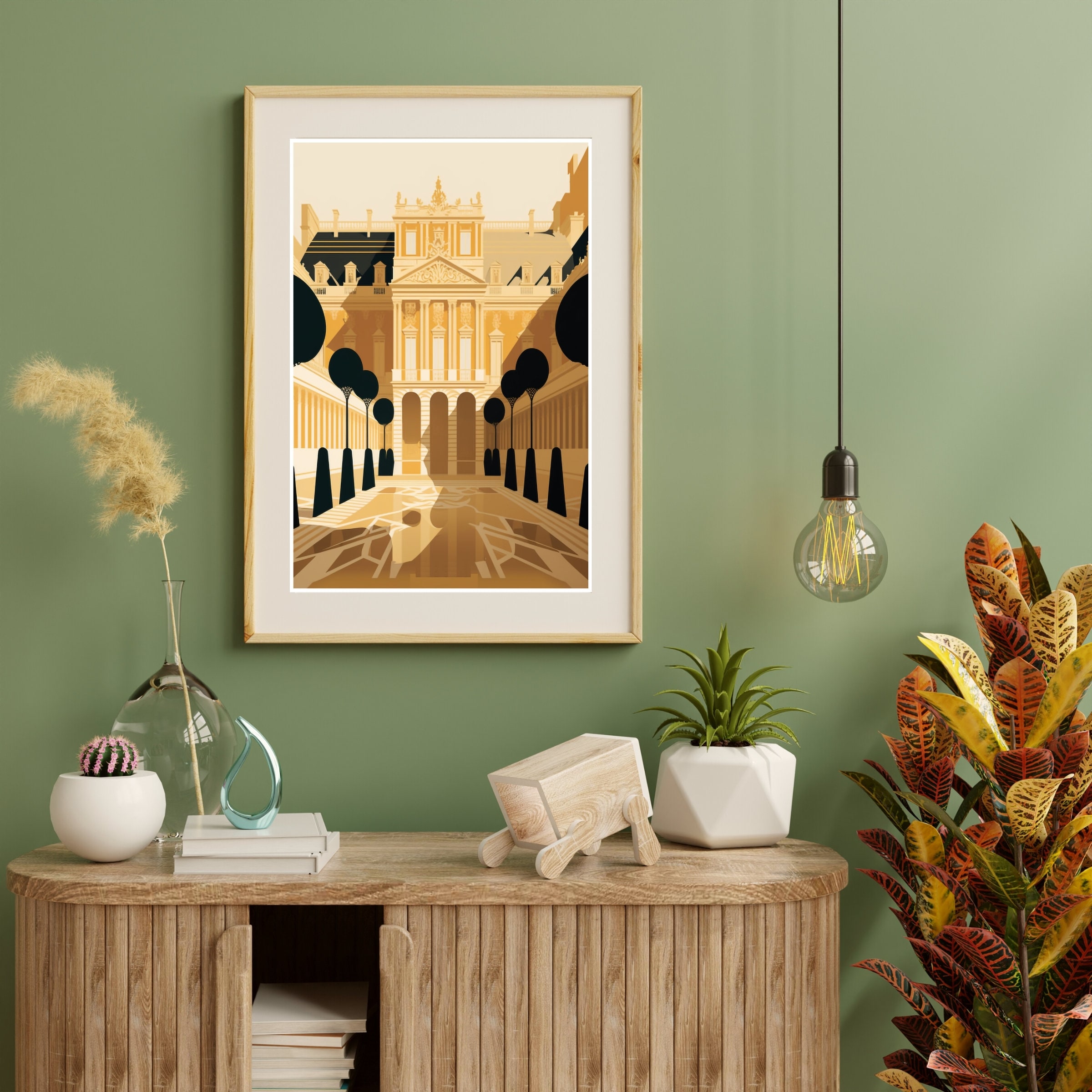 Palace of Versailles Minimalist Poster, Paris Printable Wall Art ...