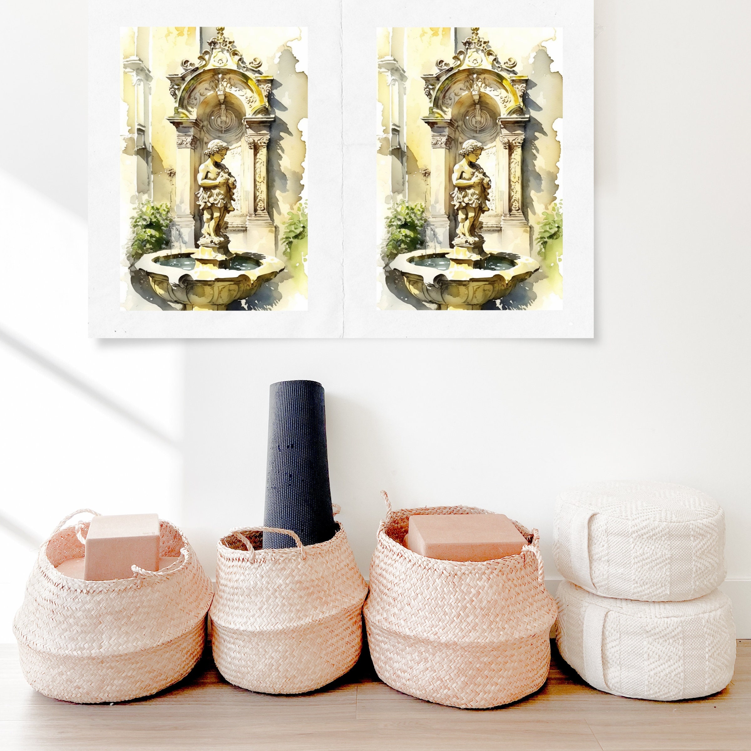 Manneken Pis Watercolor Art Print, Brussels Printable Wall Art Poster ...