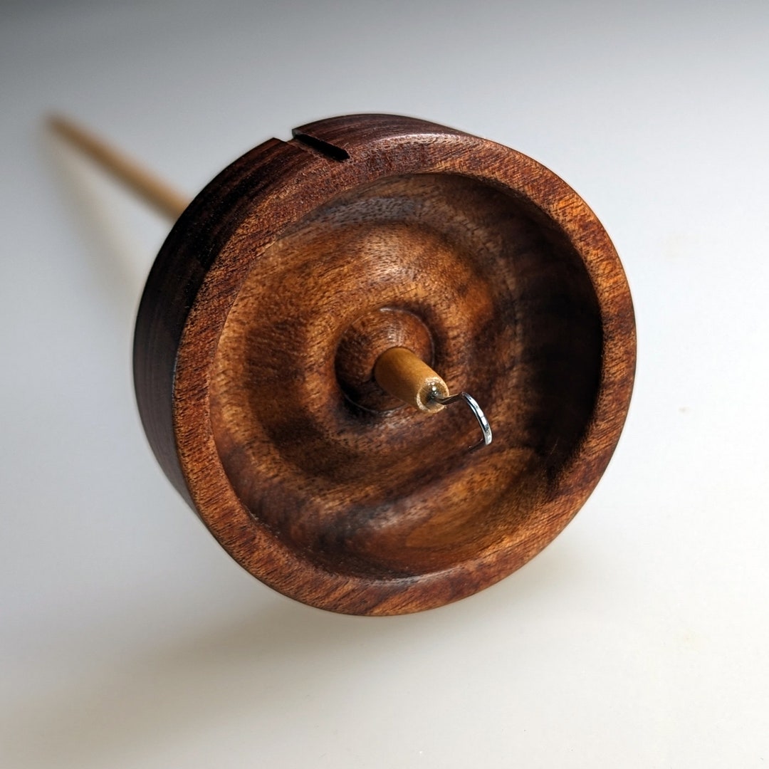 Tigerwood 1.62 Oz. blaze Vermont Spindles Teak Long Stem Top Whorl Drop ...