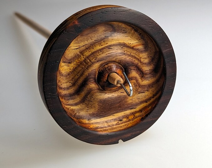 Cocobolo 1.48 Oz. "blaze" Long Stem Vermont Spindles Top Whorl Drop ...