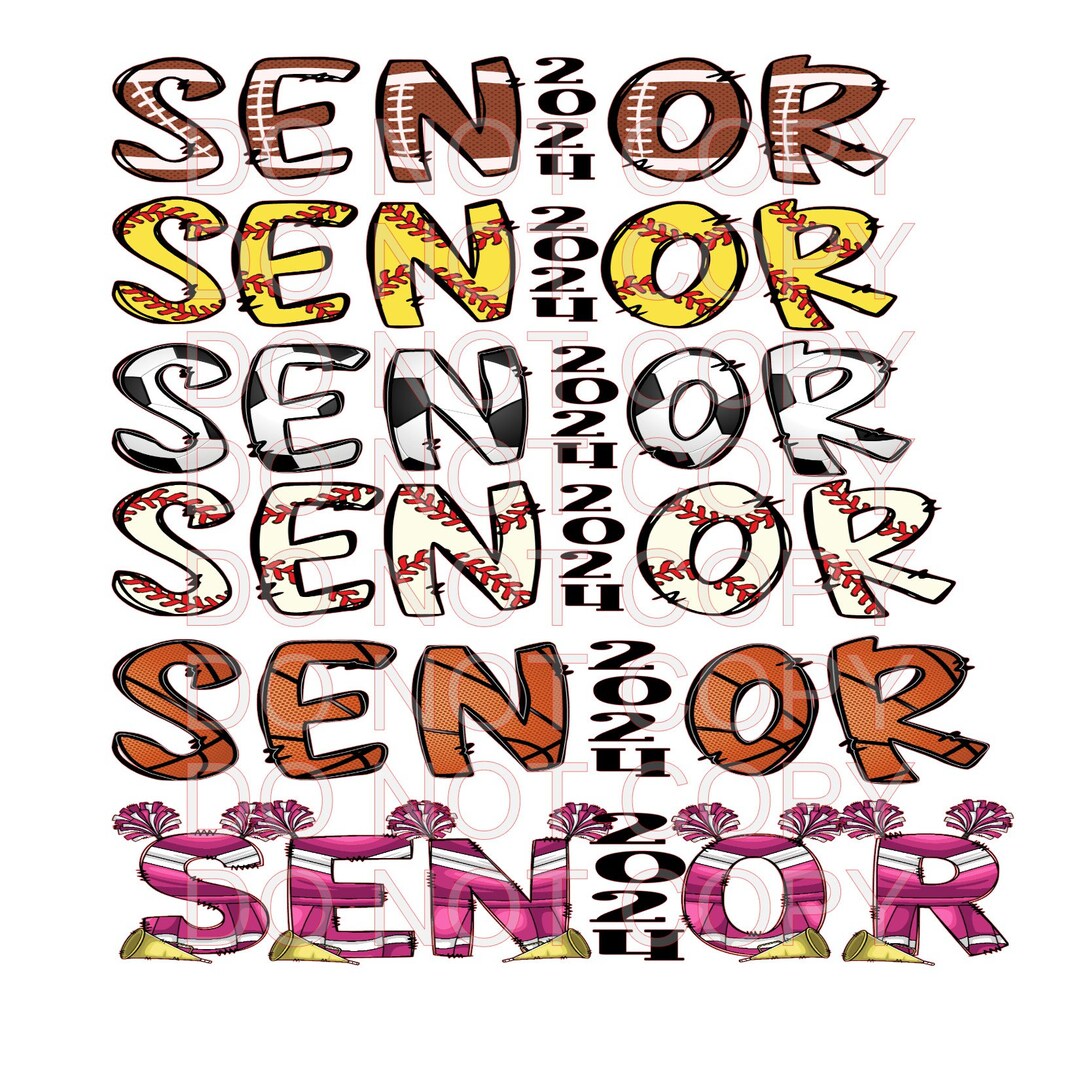Senior 2024 Digital Downloads Bundle PNG - Etsy