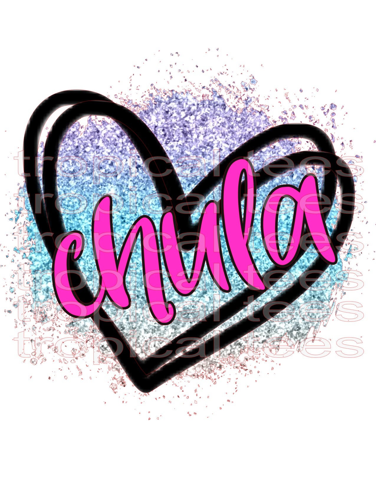 Chula Glitter Heart PNG Digital Download Sublimation Design - Etsy