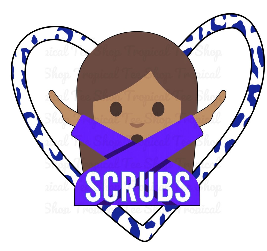 No Scrubs Emoji Cheetah Leopard Heart PNG Digital Download for ...
