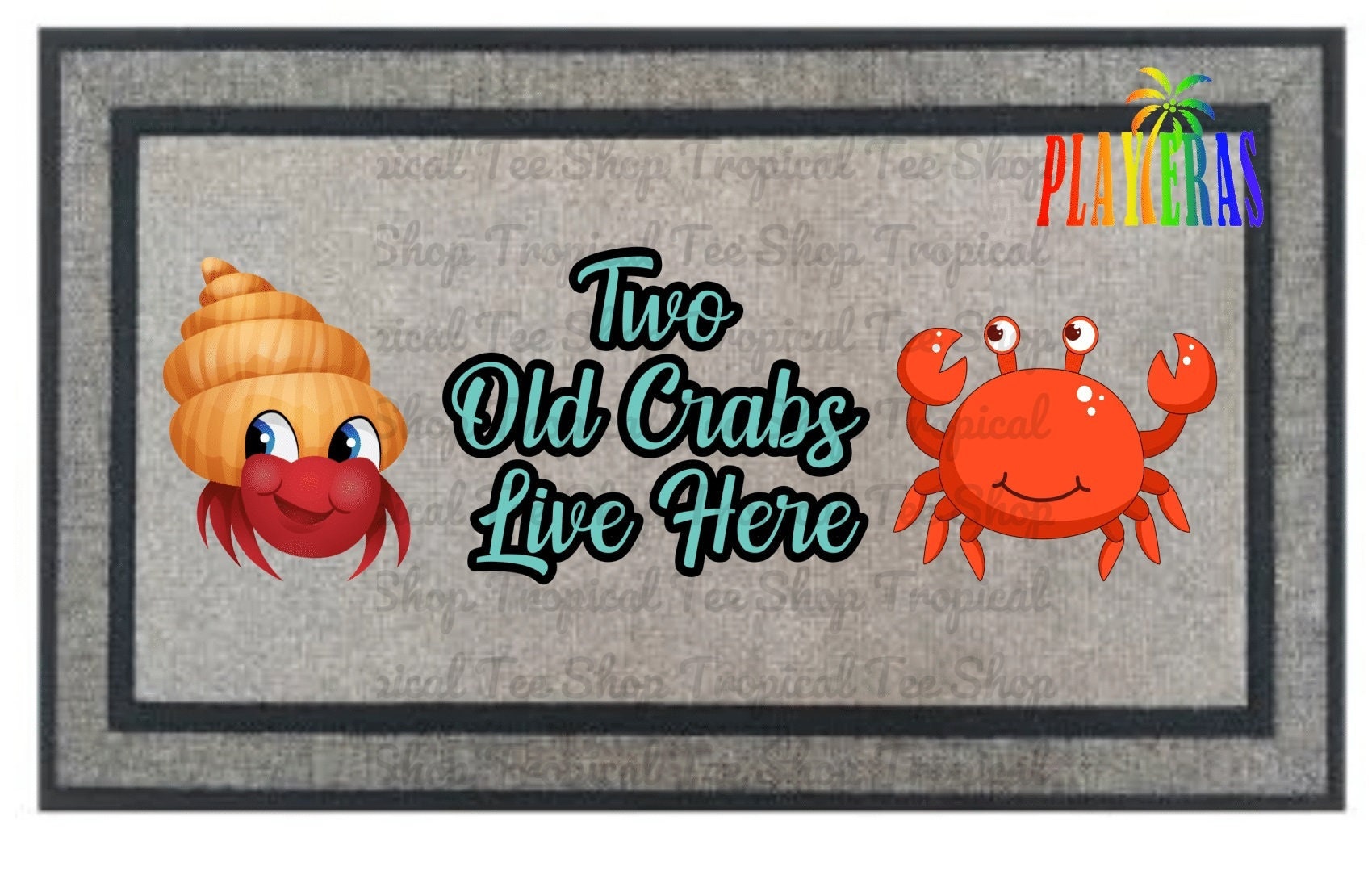 Two Old Crabs Live Here Door Mat Sublimation Design PNG Digital ...