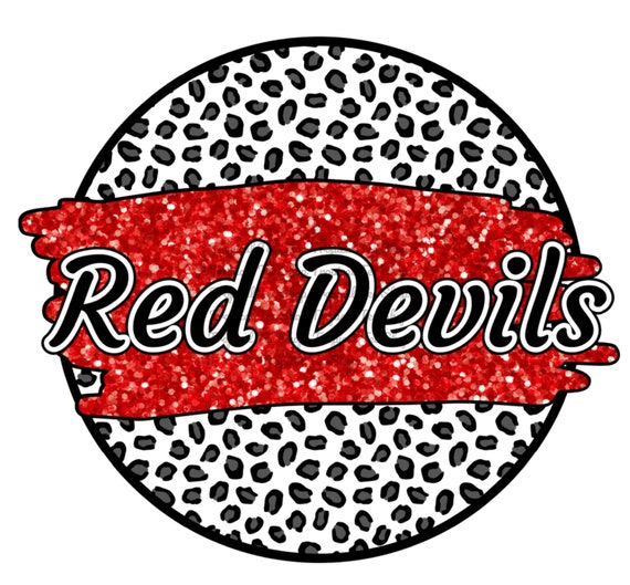 Red Devils School Mascot Spirit PNG Sublimation Design | Etsy