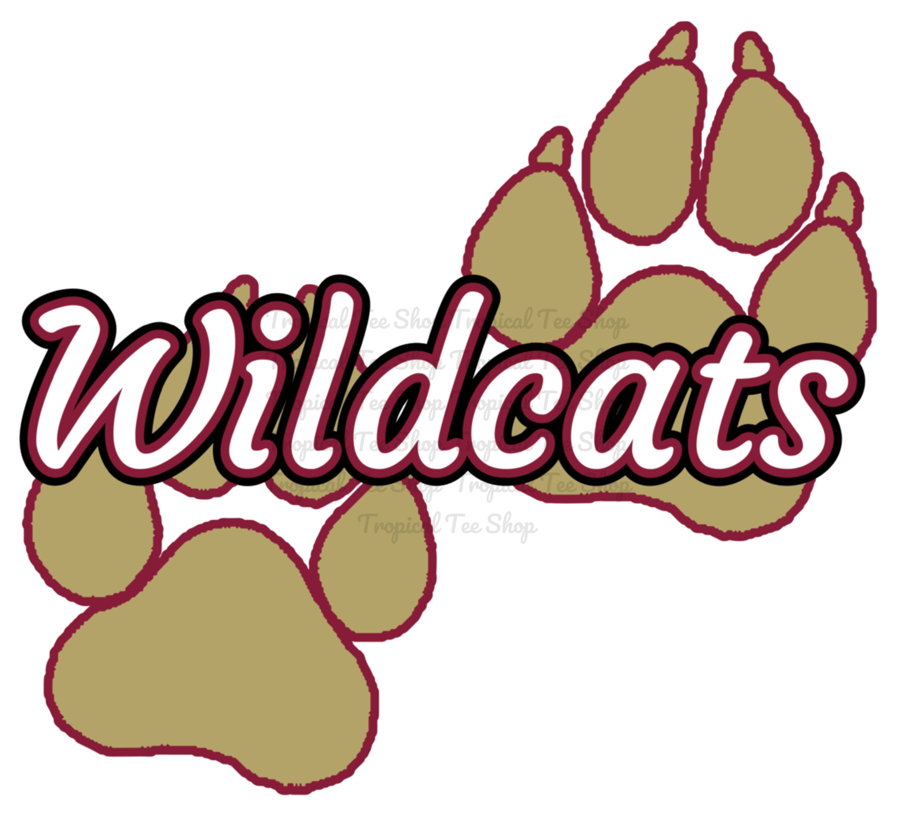 Wildcats Paws PNG - Etsy