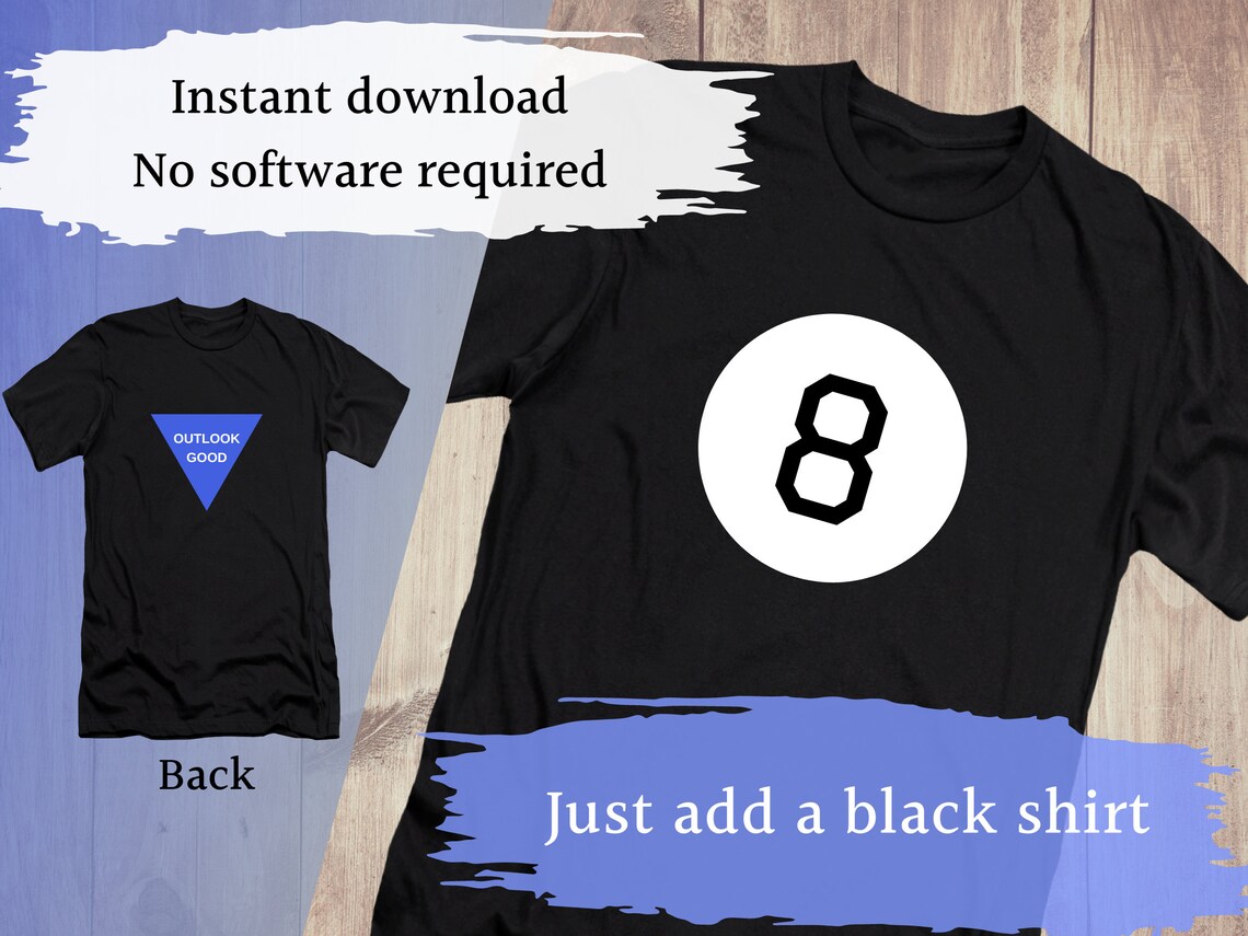 Printable Magic 8 Ball Costume: Editable DIY Halloween Template ...
