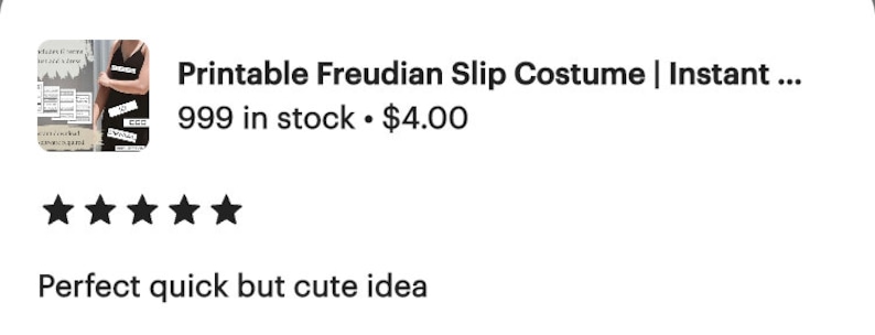 Printable Freudian Slip Costume Instant Download Reusable - Etsy Israel