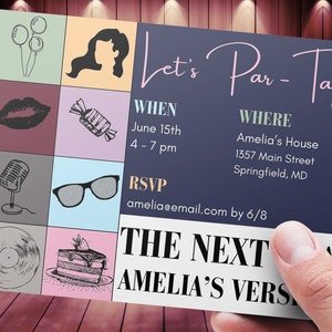 Taylor Swift Eras Tour Themed Party Invitation | Instant Download ...