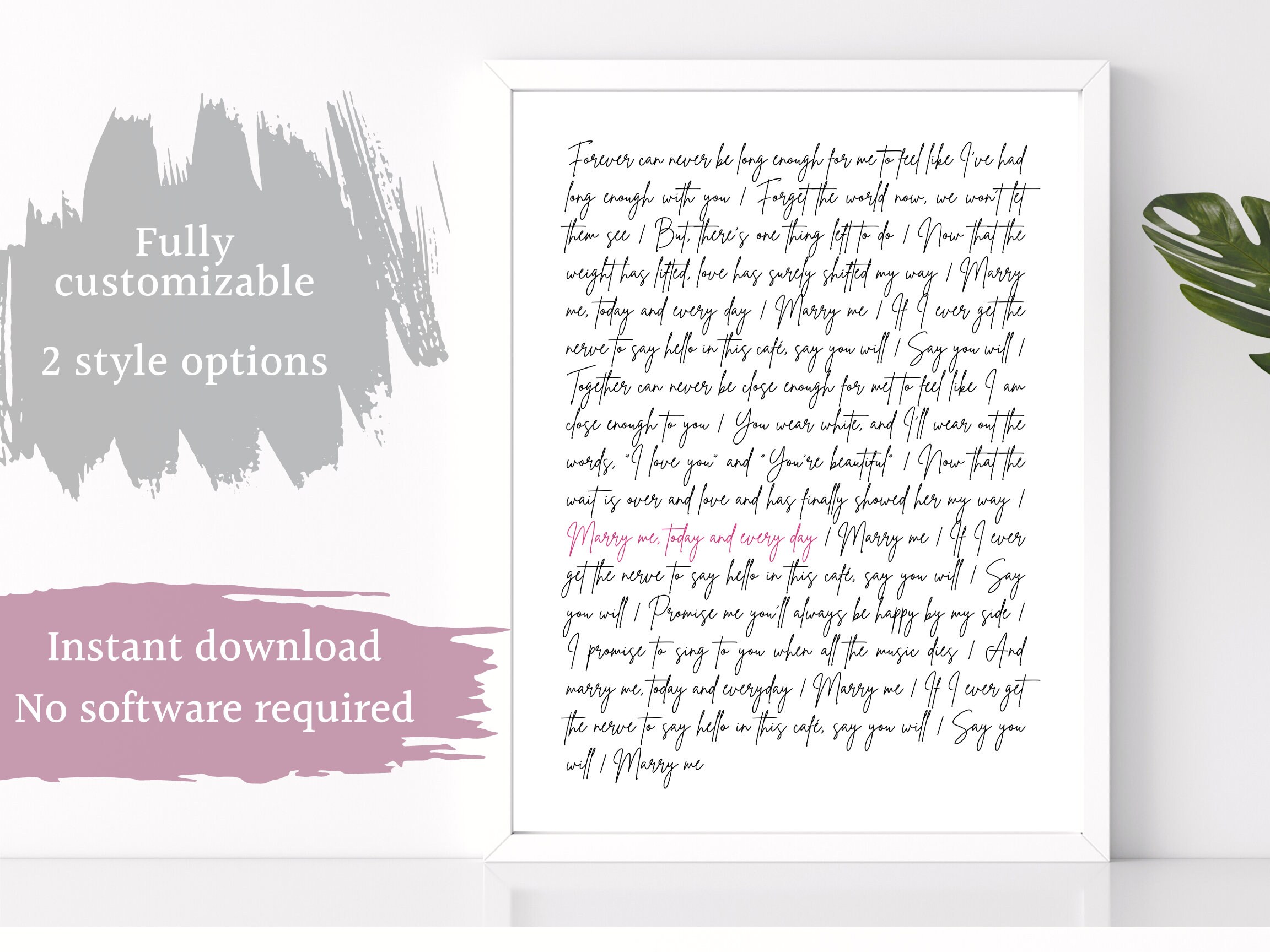 Editable Wedding Song Printable Signs 8.5 X 11 - Etsy