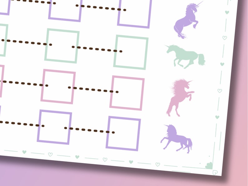 Editable Unicorn Reward Chart Printable | Kids Behavior & Chore Chart ...