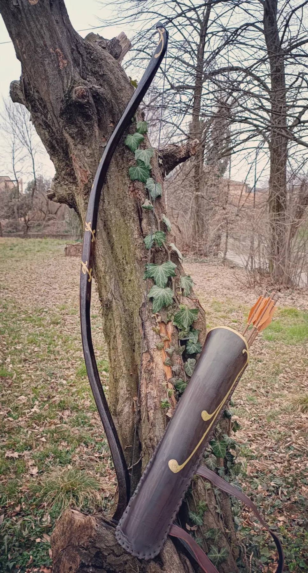 Mirkwood Warden Recurve Bow Set (elven Quiver and 4 Arrows) Lord of the ...