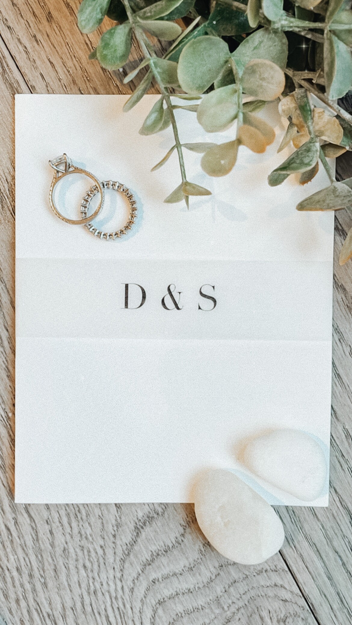 Vellum Belly Band With Initials, White Translucent Band, Wedding ...