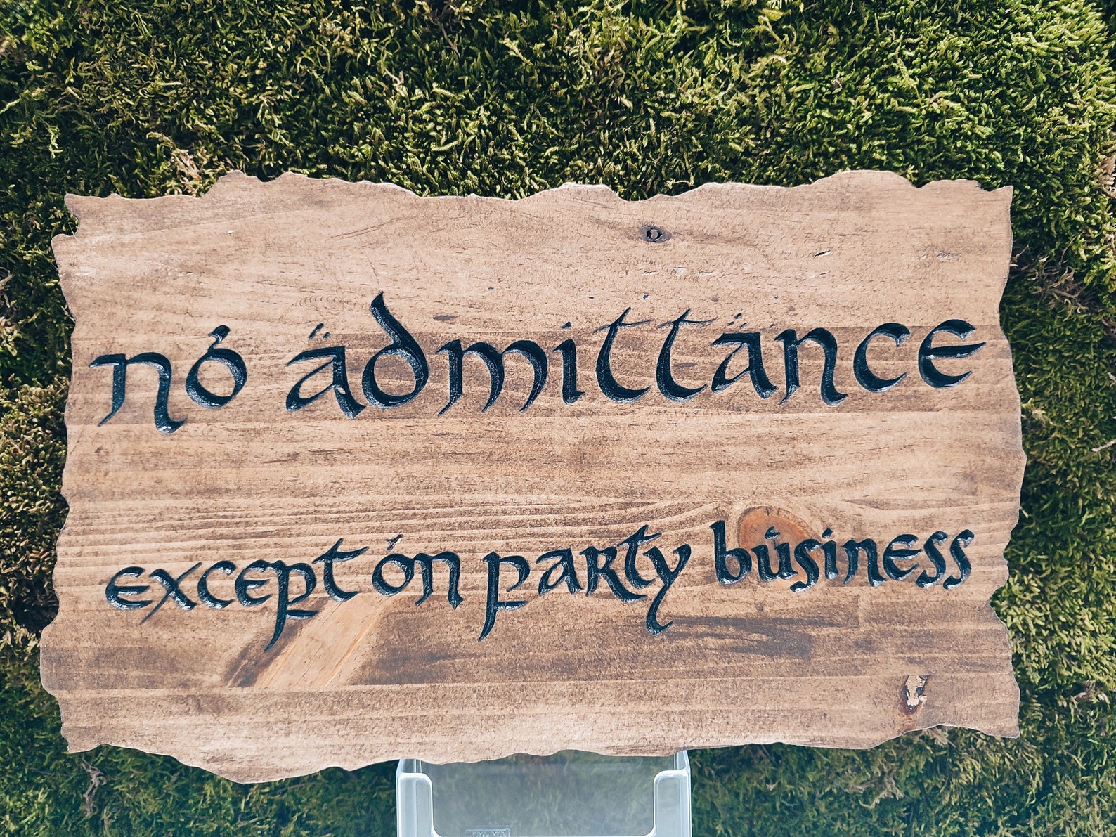 No Admittance Except on Party Business Poster LOTR - Etsy