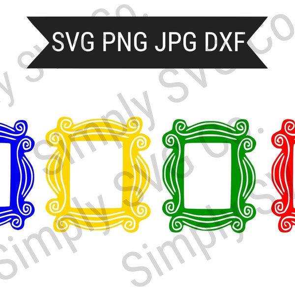Friends Picture Frame Svg - Etsy