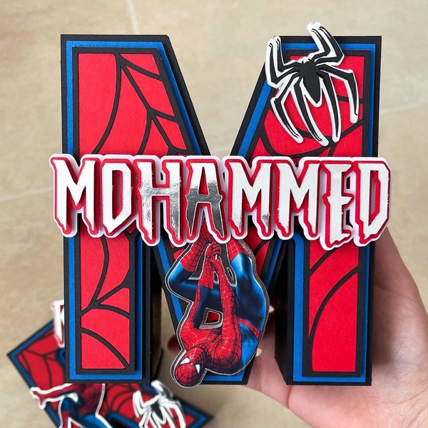 Spiderman Letters - Etsy