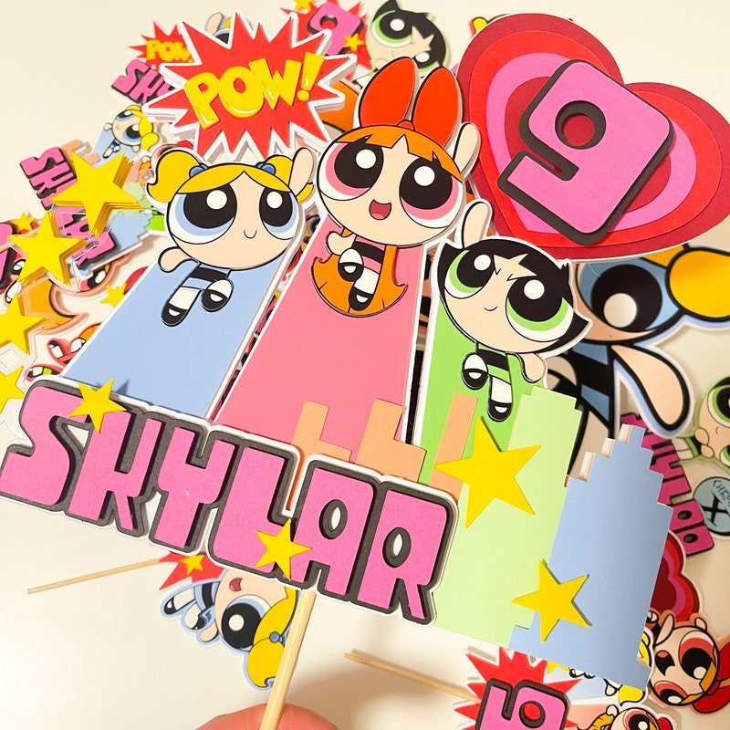 Powerpuff Girls Cake Topper - Etsy