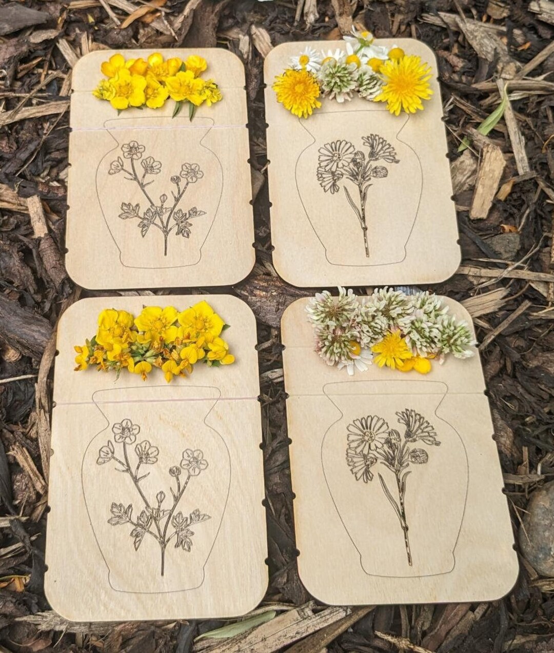 Flower Threading and Weaving Board, Personalised Teachers Gift ...