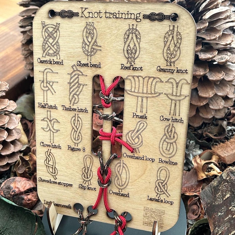 Knot Tying Board Kids - Etsy UK