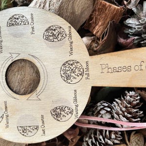 Lunar Cycle Wooden Lollipop, Phases of the Moon (eco-friendly) - Etsy
