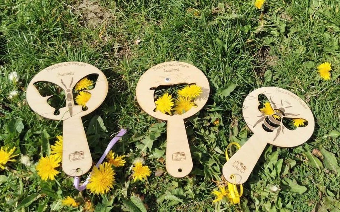 Nature Art Frames X3, Butterfly, Bee, Ladybird, Montessori, Early Years ...