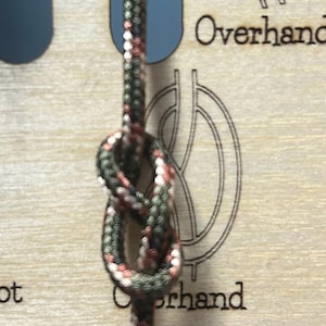 Knot Tying Trainer: Educational Wood Toy (16 Forest School Knots) - Etsy