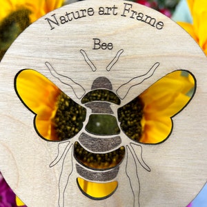 Nature Art Frames X3, Butterfly, Bee, Ladybird, Montessori, Early Years ...