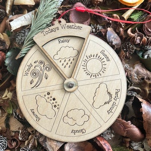 Weather Wheel, Todays Weather, Rainy, Windy, Cloudy - Etsy