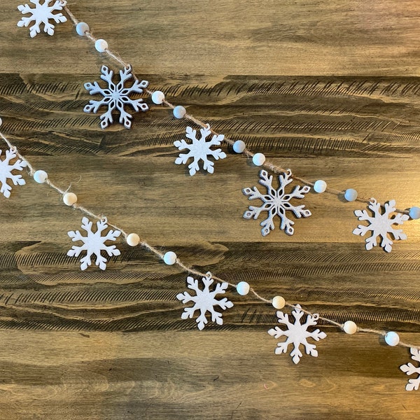 Snowflake Garland - Etsy