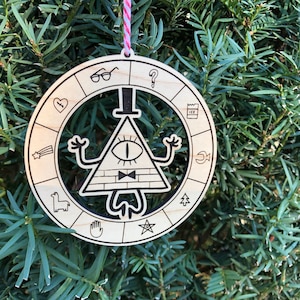Bill Cipher Christmas Ornament Gravity Falls Ornament Laser Cut Wood ...