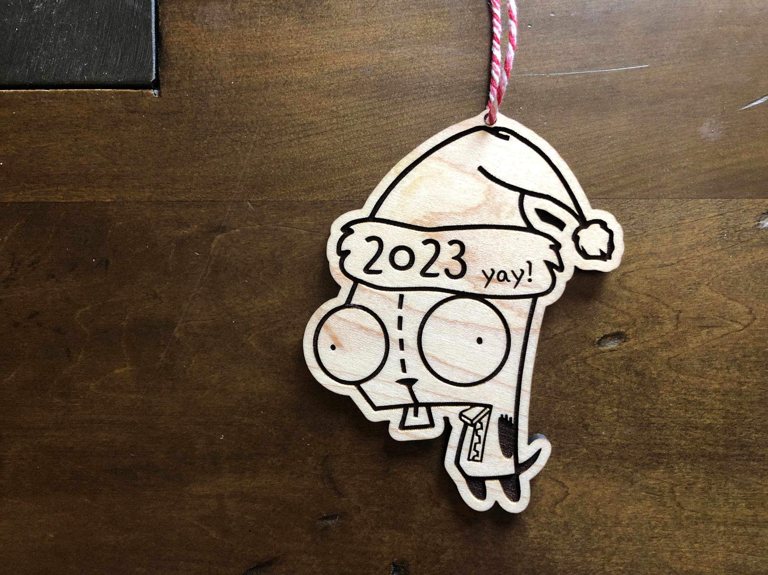Invader Zim Santa Gir Christmas Ornament Santa Gir Ornament - Etsy