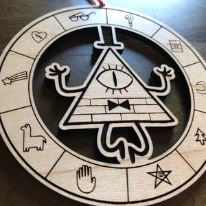 Bill Cipher Christmas Ornament ~ Gravity Falls Ornament ~ Laser Cut ...
