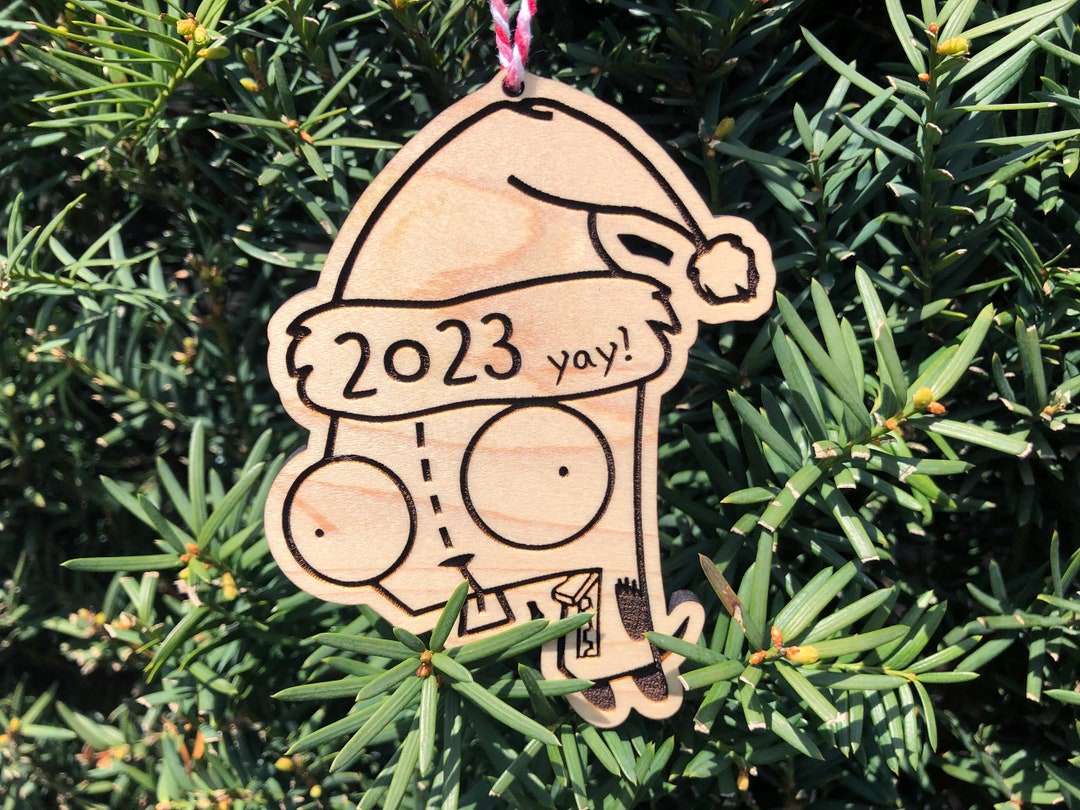 Invader Zim Santa Gir Christmas Ornament Santa Gir Ornament - Etsy