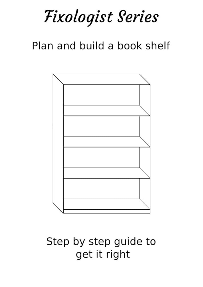 DIY Step by Step Guide to Build a Bookshelf - Etsy