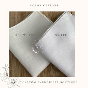 Personalized Linen Pocket Square: Hand Rolled Monogrammed Gift - Etsy