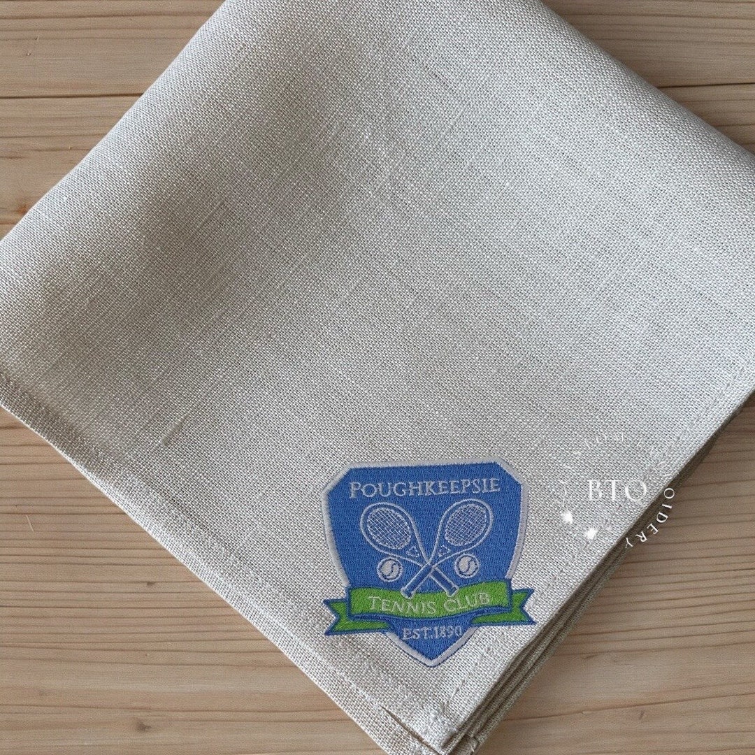 Handkerchief With Your Logo | Company Logo | Custom Linen Handkerchief ...