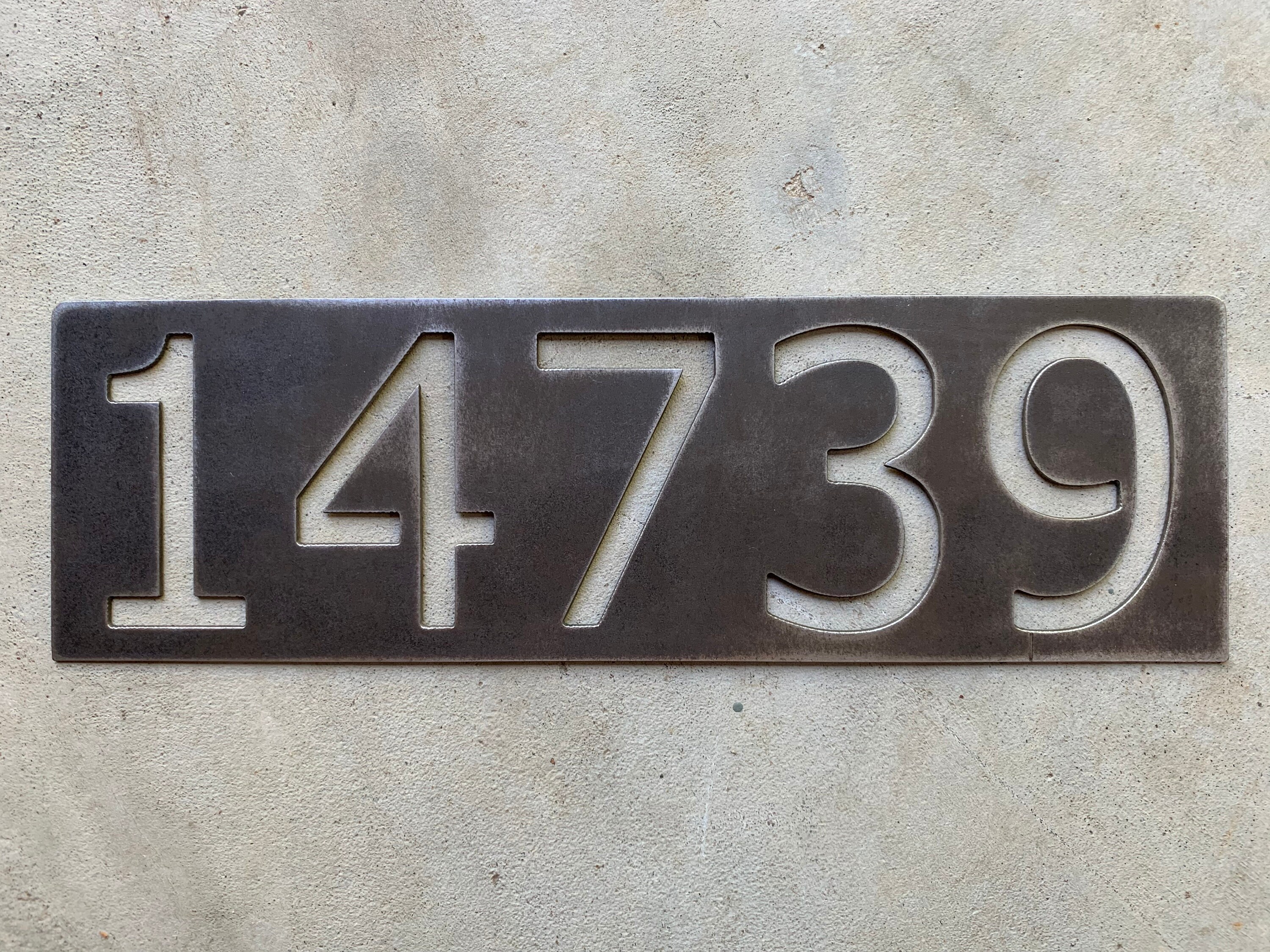 Personalized Number Sign House Number Cnc Plasma Cut Sign - Etsy