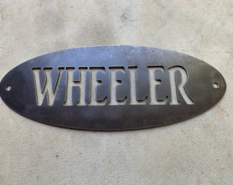 Plasma Cut Name Sign - Etsy