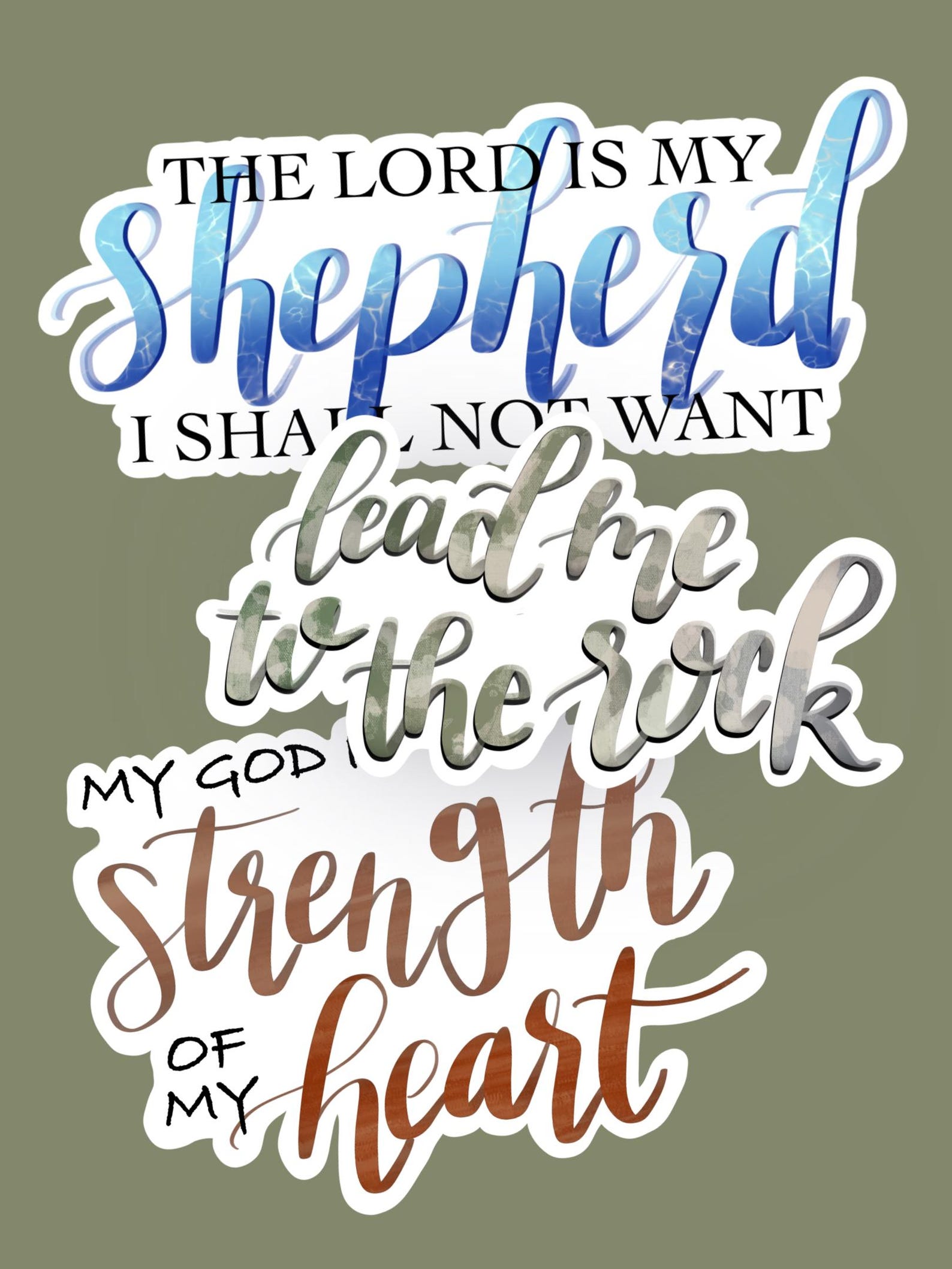 Psalms 3” Vinyl Bible Verse Stickers - Etsy