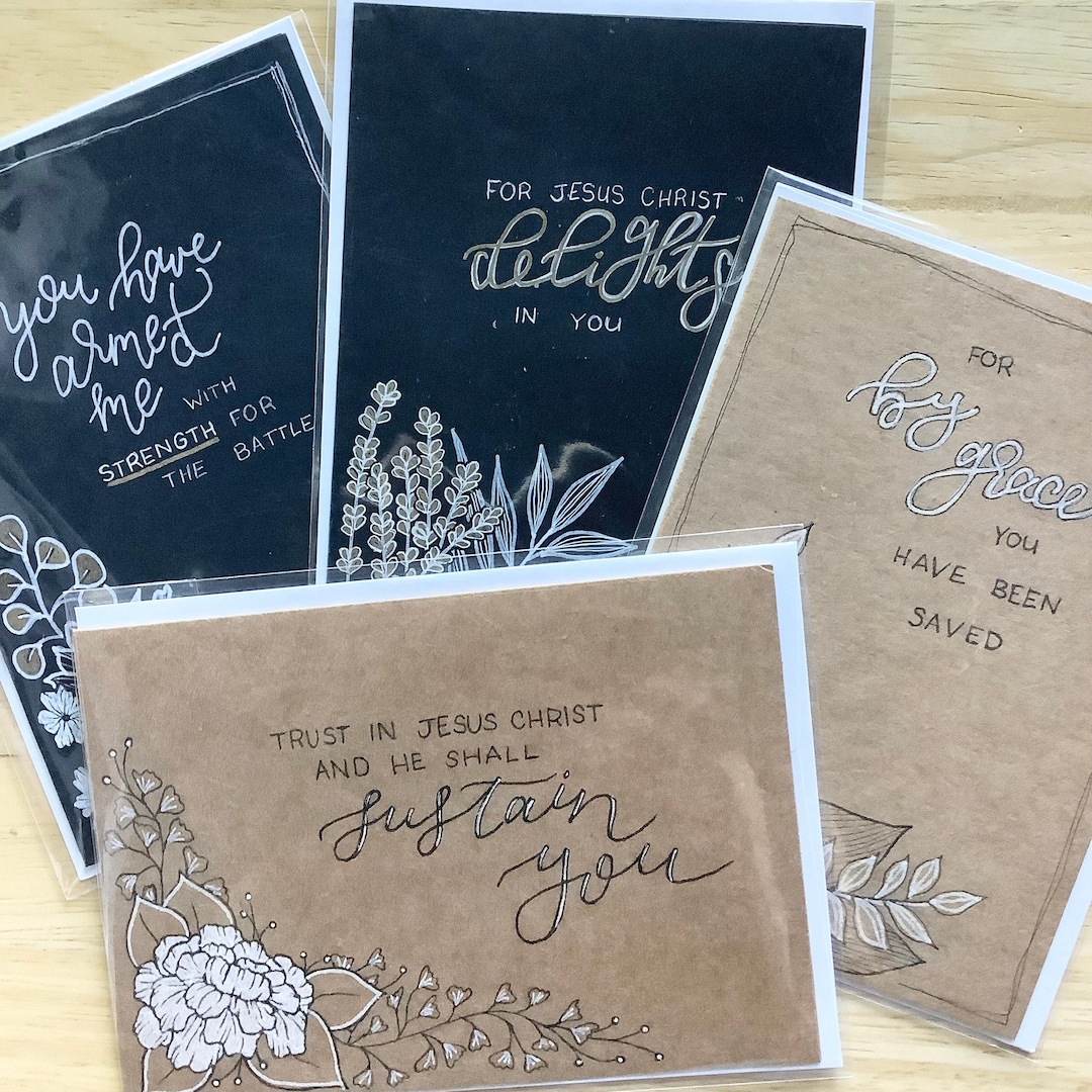 Scripture Blank Greeting Cards - Etsy
