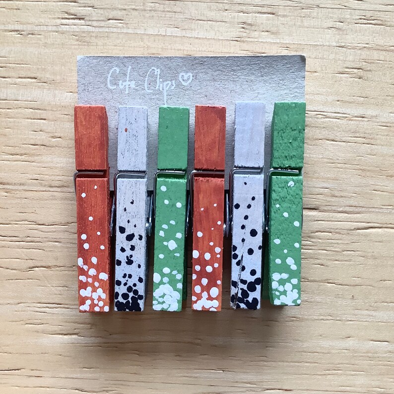 Aesthetic Clothespins (pack of 6) - Etsy